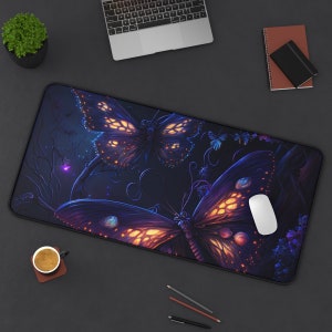 Desk Mat, Witchy Butterflies Large Mouse Pad 3, Large Gaming Desk Pad ...