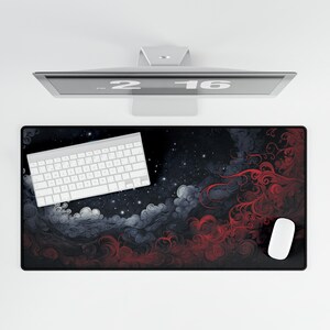 Moon Desk Decor, Lunar Mouse Pad XL, Extra Large Mousepad, Oversized ...