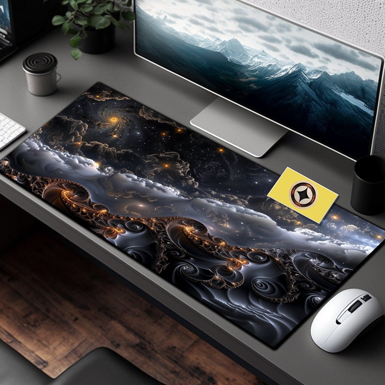 Cosmic Structures Desk Decor, Deep Space Fantasy Art Desk Mat Desk Pad ...
