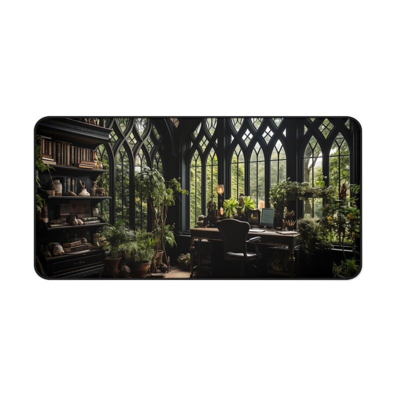 Edwardian Office Aesthetic Desk Mat, Goth Office Computer Mat ...
