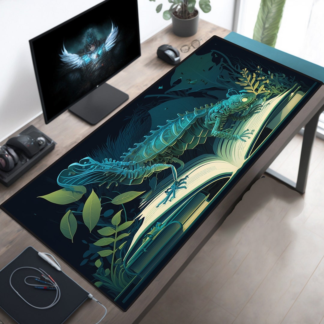 Fantasy Cryptid Mouse Pad - Large Desk Mat for Dark Academia and ...