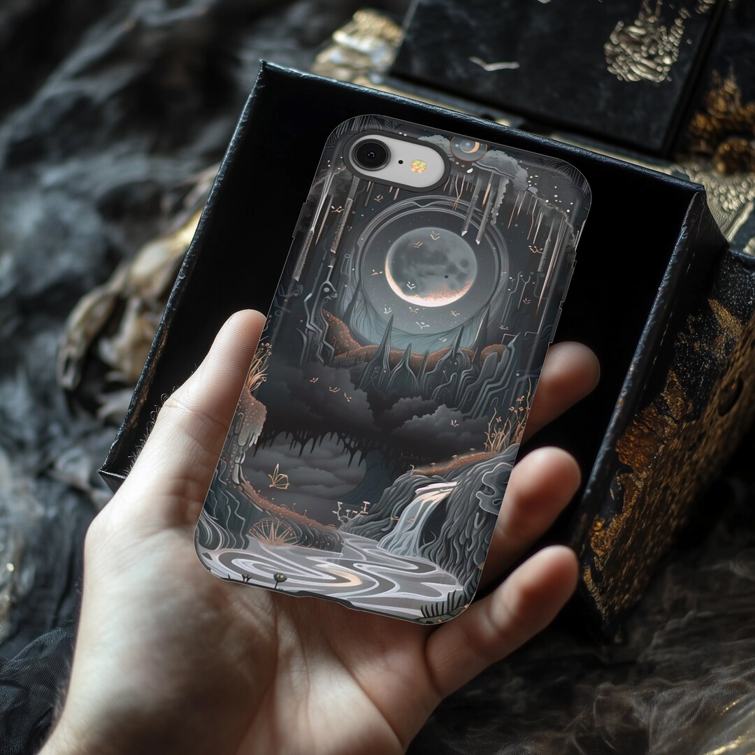 Dark Fantasy Gothic Wasteland Phone Tough Case for iPhone X, XR, 11, 12 ...