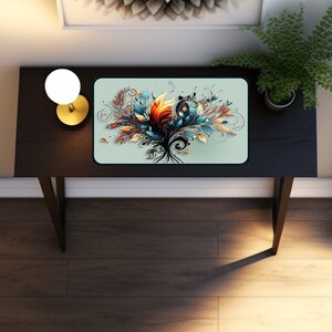 Cosmetic Mat, Vanity Table Cover, Floral Makeup Station Pad, Table Top ...