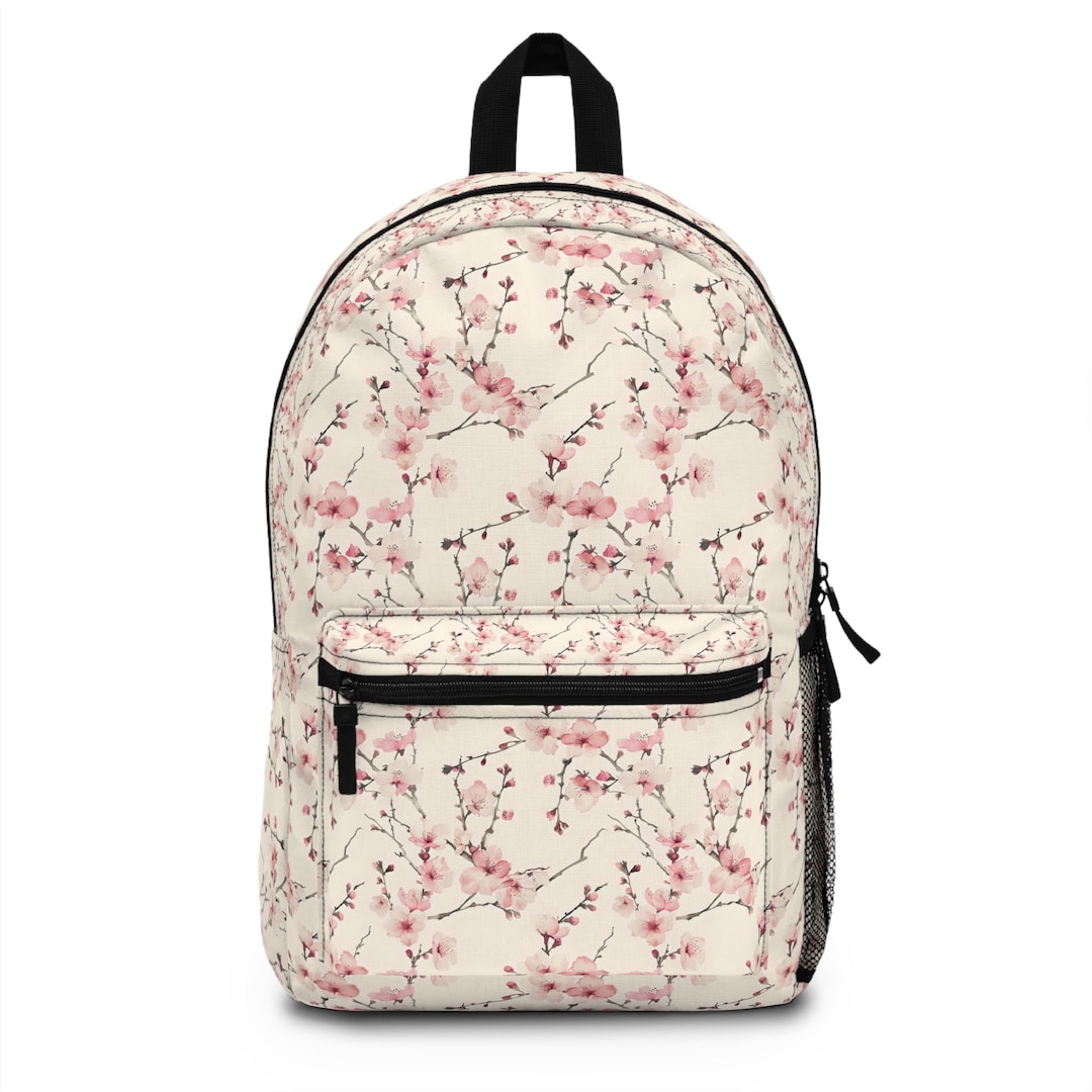 Japanese Cherry Blossoms Backpack - Back to School Gift - Work Travel ...