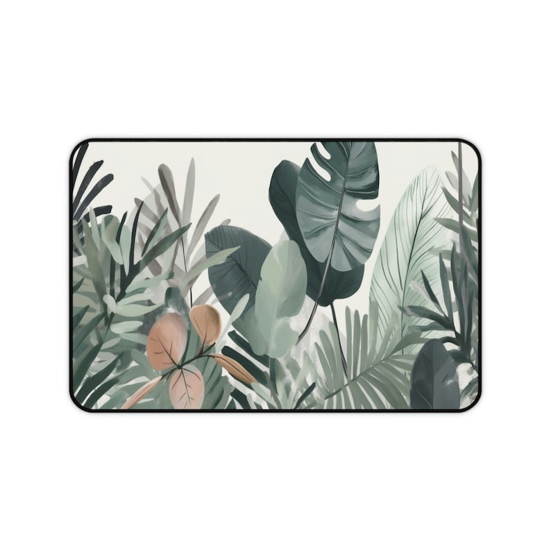 Monstera Graphic Desk Mat Tropical Desk Accessory Cute - Etsy