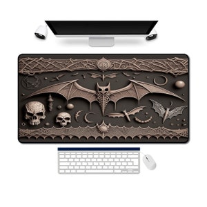 Goth Mousepad Goth Mouse Pad Goth Desk Mat Goth Desk Pad Goth Gift ...