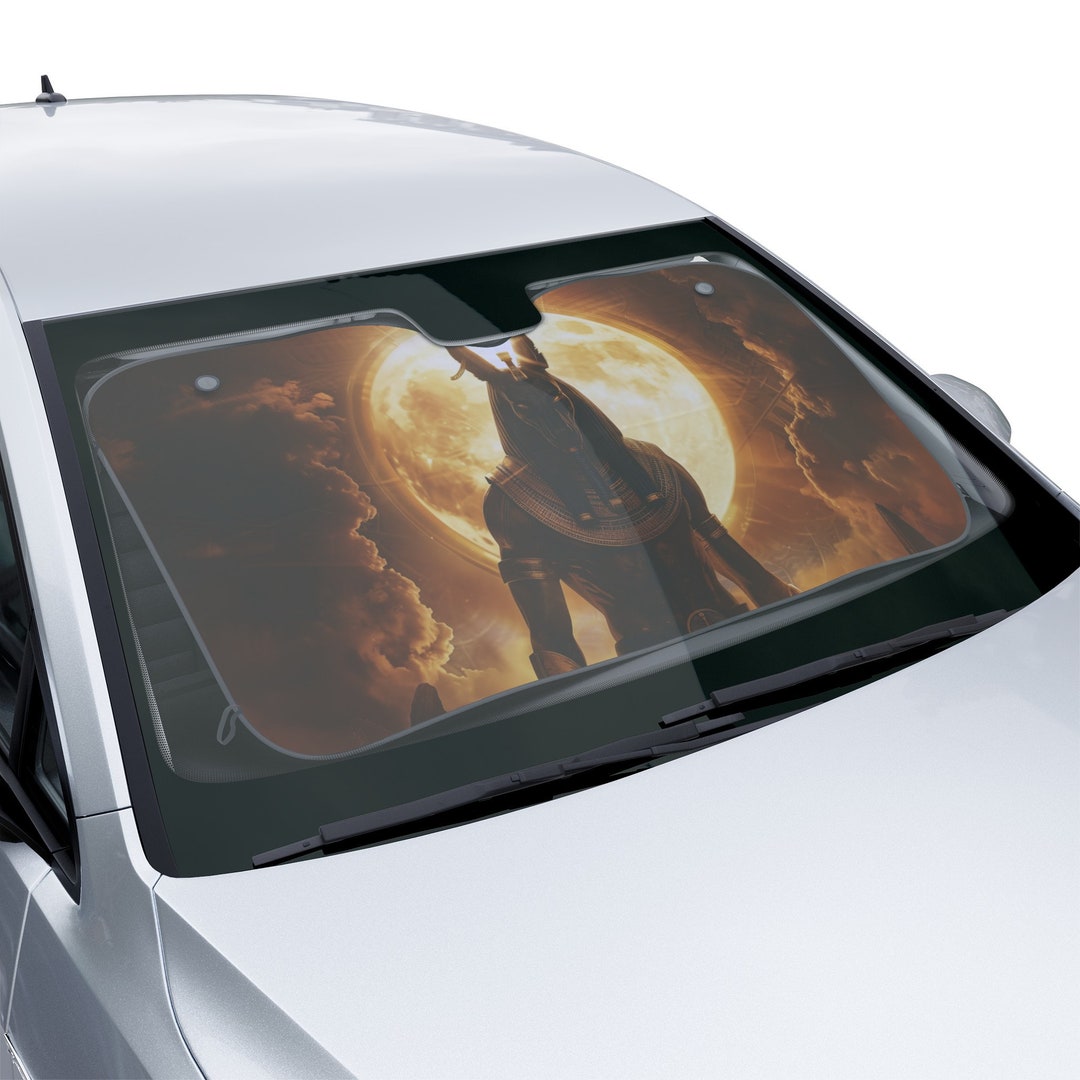 Car Windshield Sun Shade Featuring Ancient Egyptian Mythological Art ...