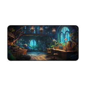 Desk Mat, the Modern Wizards Enchanted Office Cute Large Mousepad ...