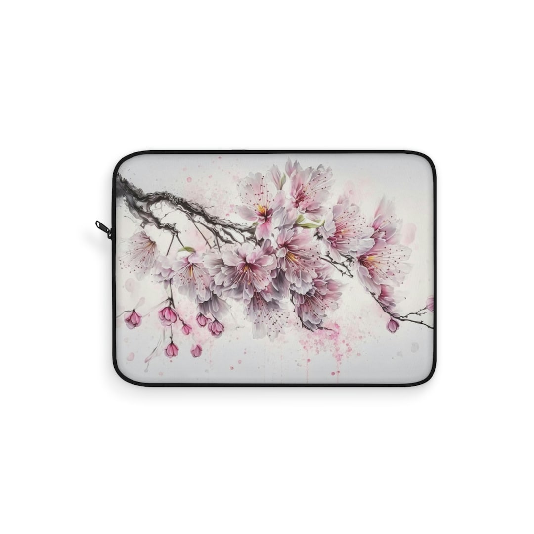 Japanese Laptop Sleeve, Japan Laptop Sleeve, Cherry Blossoms, 13.3 Inch ...
