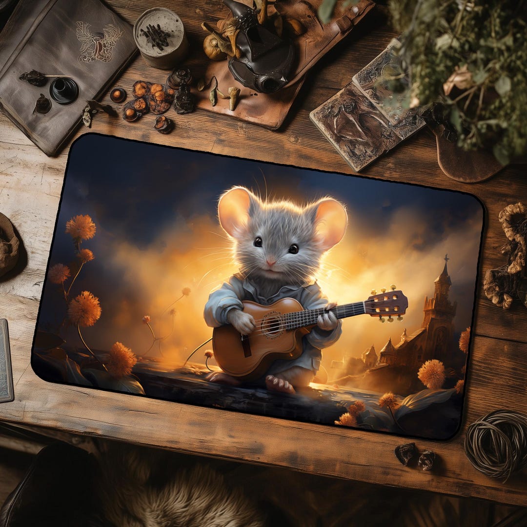Whimsy Bards Serenade - Custom Playmat for TCG - Cute Musical Mouse ...