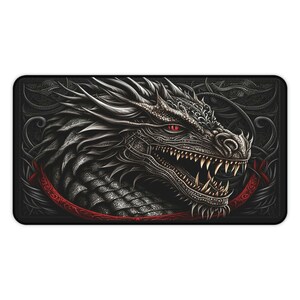 Gothic Dragon Desk Medieval Decor Dragon Desk Mat Draco Desk - Etsy