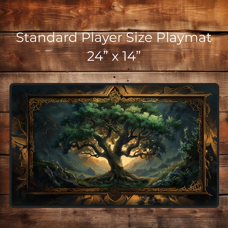 Tree of Eternal Light - Gaming Playmat for Table Top Gamers - Card ...