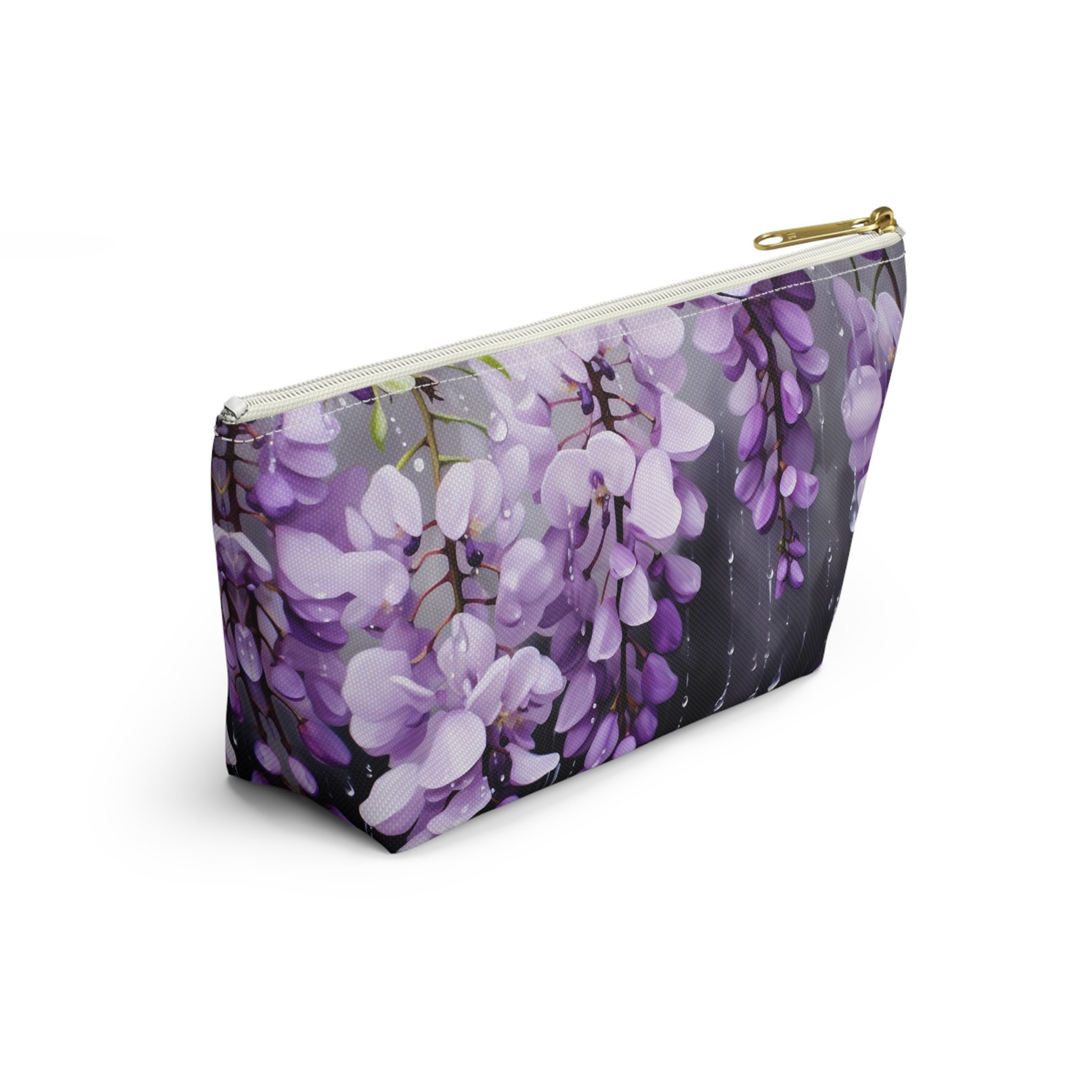 Night Rain Wisteria Cute Travel Makeup Bag, Cottagecore Cosmetic Bag ...