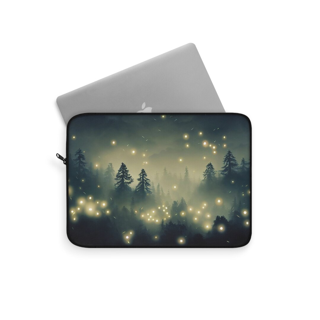 Fantasy Forest Fireflies Cute Laptop Case, Computer Travel Tote Bag ...
