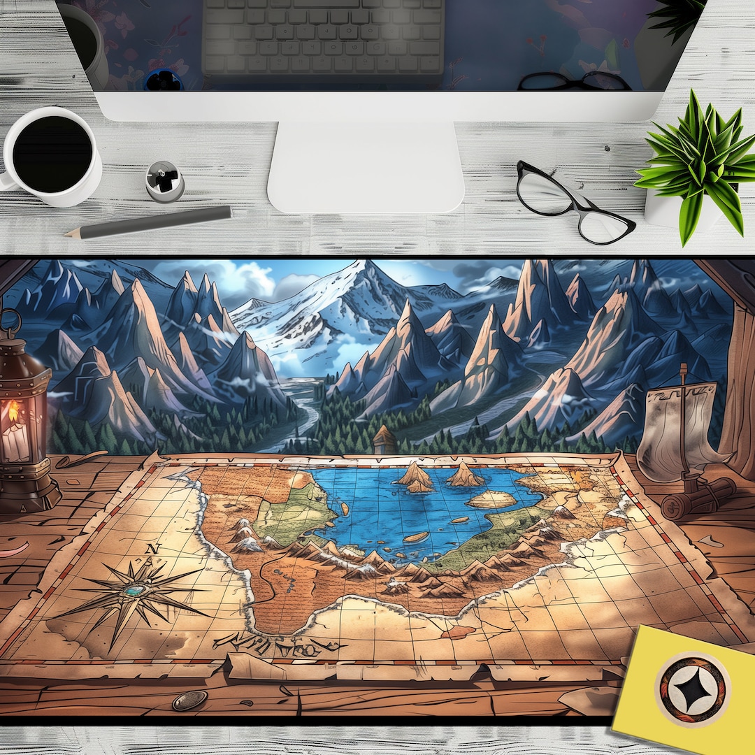 Fantasy Gamer Playmat for Table Top Gaming or Card Gamers or for PC ...