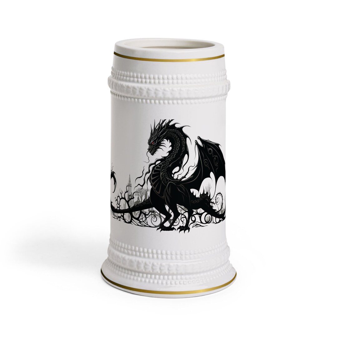 Gothic Dragon Beer Stein Mug, Custom Beer Stein, Dragon Root Beer Mug ...
