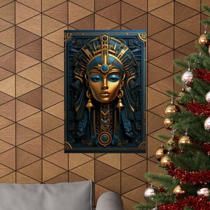 Fantasy Egyptian Queen Poster, Ancient Female Pharoah Wall Art, Egypt ...