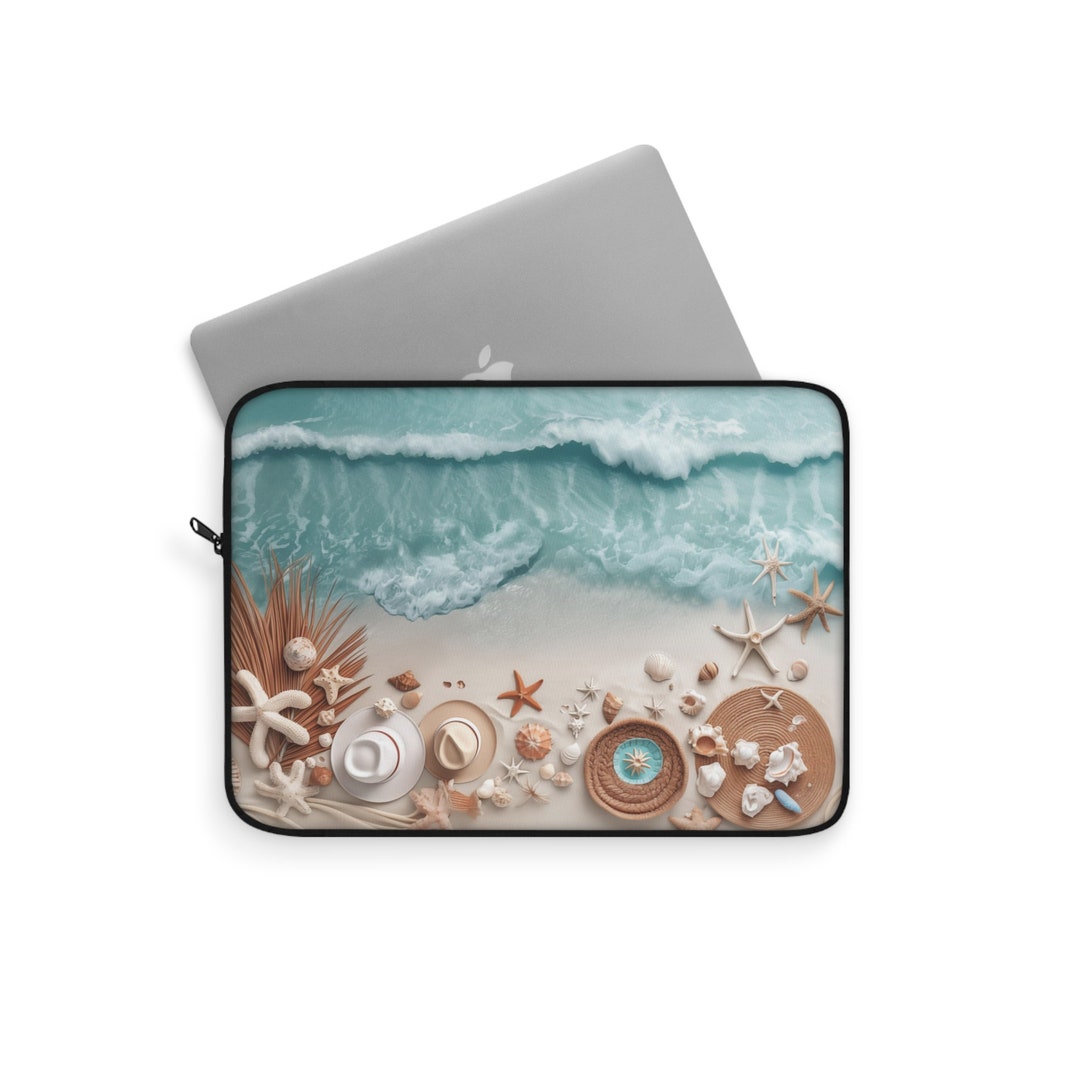 Boho Beach Laptop Sleeve, Ocean Tablet Sleeve, Cute Laptop Bag ...