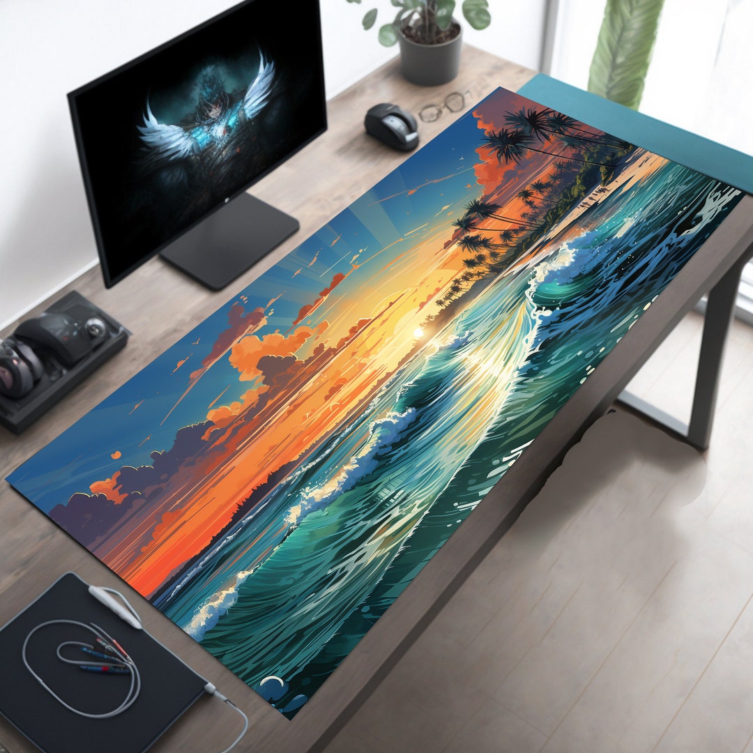Cancun Desk Mat, Sunset Desk Pad, Ocean Mouse Pad, Mexico Mousepad ...