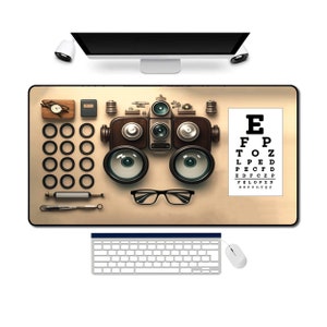 Optometry Office Decor Optometrist Mouse Pad Eye Doctor Desk Decor Gift ...