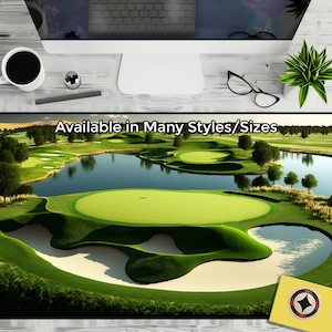 Golf Lovers Desk Decor Golfing Gift Golf Presents - Golf Mouse Pad ...