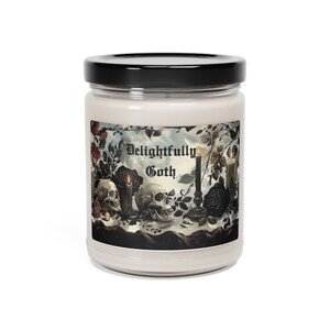 Delightfully Goth Candle Goth Quote Candle Goth Decor Goth Gifts Dark ...