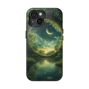 Magical Forest Fantasy Phone Case - Cute Green Cellphone Case for ...