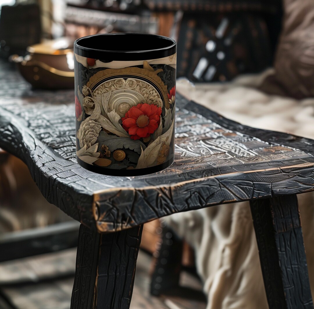 Eternal Japanese Elegance: Floral Symphony - Japan Coffee Cup ...