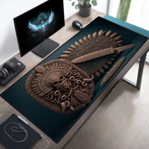 Aztec Mouse Pad, Gaming Desk Mat, XXL Desk Pad, XL Deskmat, Oversized ...