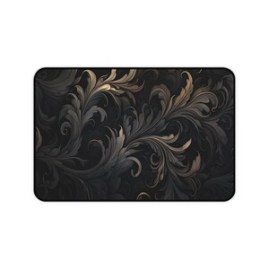 Gothic Swirl Art Desk Mat, Goth Desk Pad, Gothic Office Decor, Goth ...