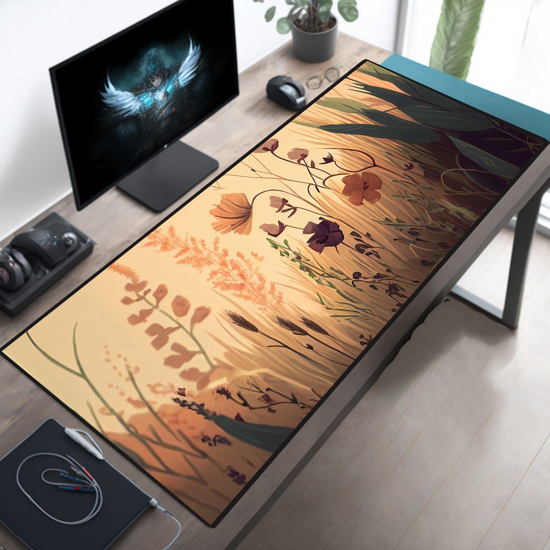 Cute Desk Mat Lo Fi, Aesthetic Mousepad, XXL Gaming Mouse Pad, Gamer ...