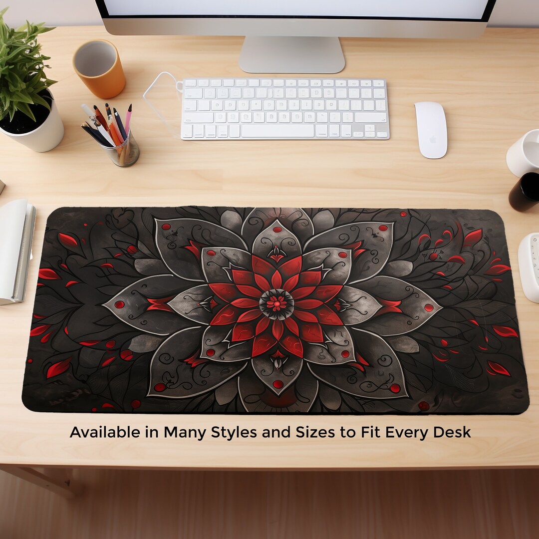 Dark Aesthetic Mouse Pad, Gothic Mousepad, Goth Desk Mat XL, Cute Goth ...