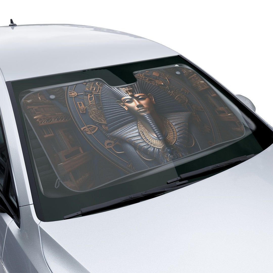 Egyptian Pharaoh Relief Windsield Sun Shade for Cars, Trucks, Suvs ...