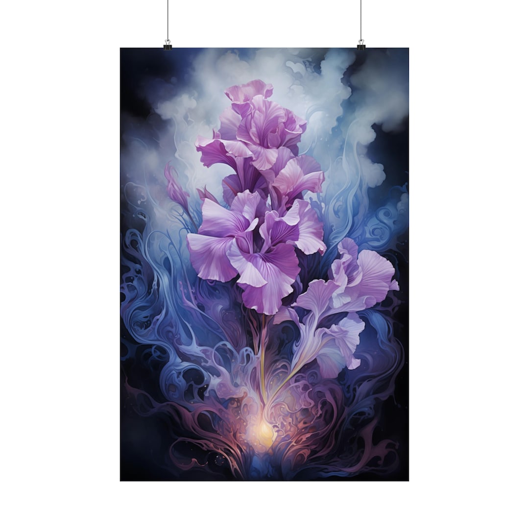 Enchanting Orchids Poster, Stunning Wall Art, Unique Room Decor, Pastel ...
