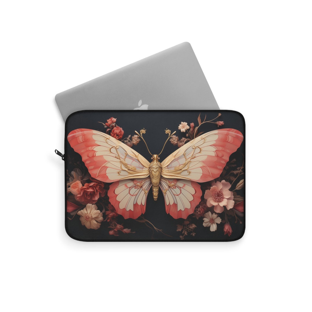 Pastel Pink Goth Moth Gothic Moth Laptop Sleeve Gothic iPad - Etsy