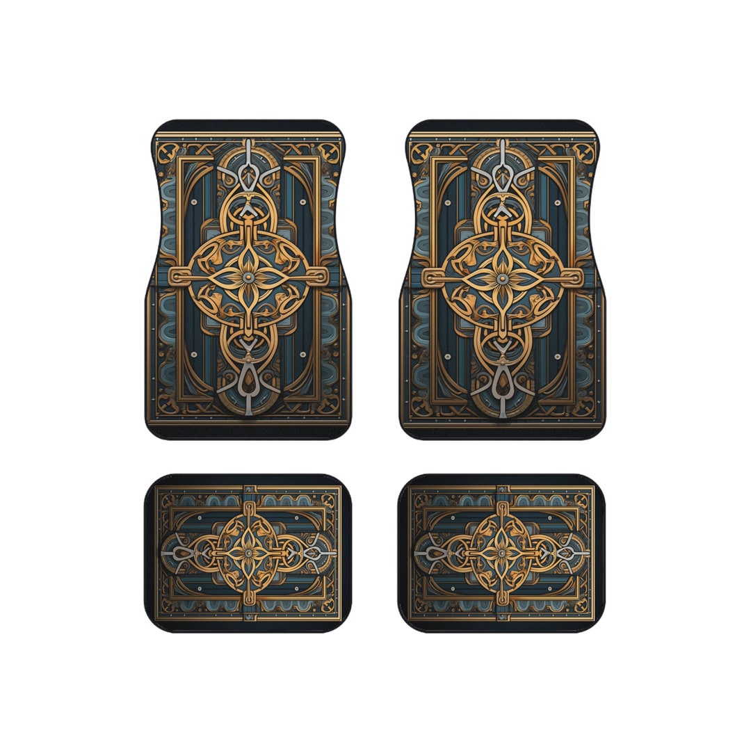 Celtic Knot Car Mat Set, Celtic Car Decor, 4 Car Floor Mats, Car Floor ...