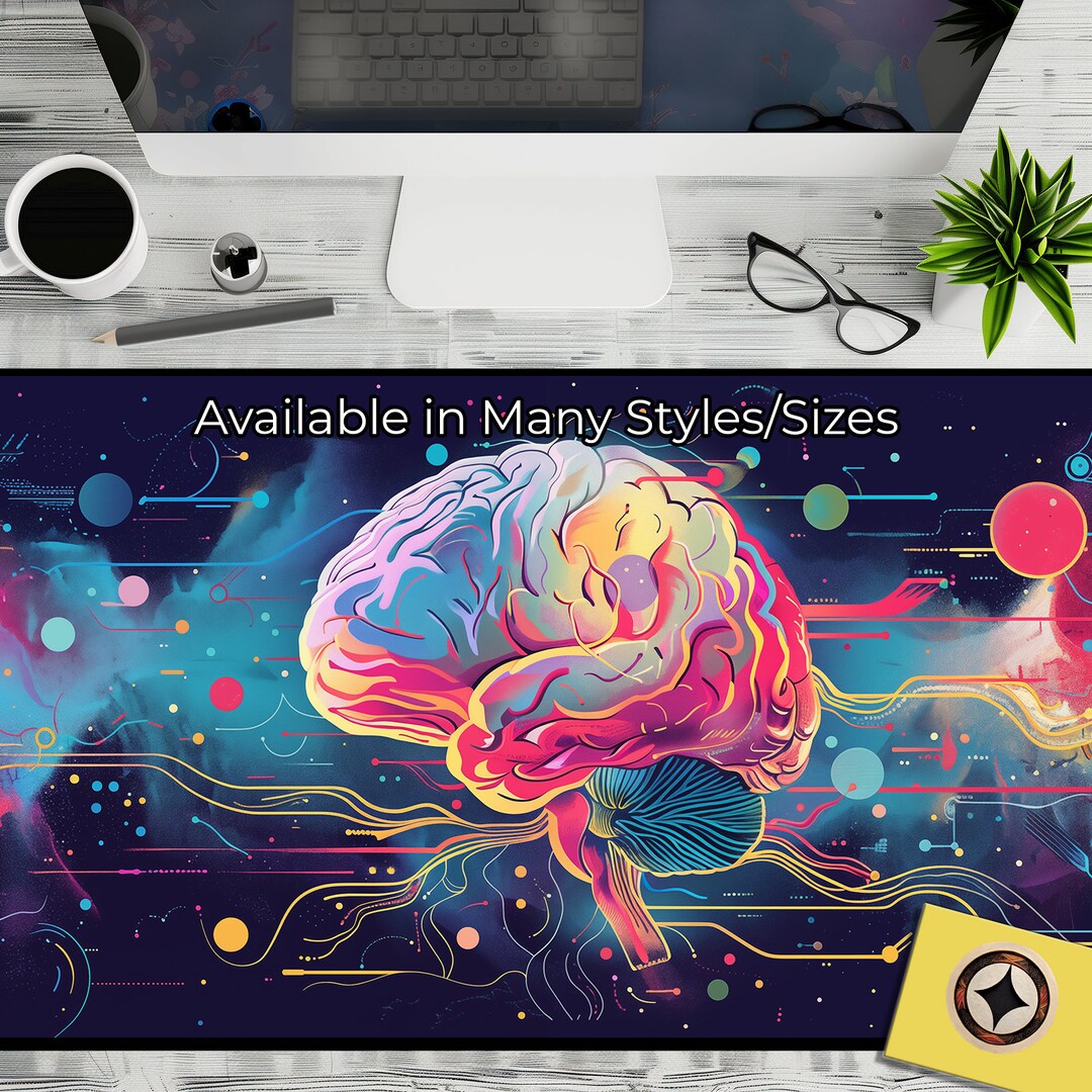 Colorful Brain Desk Decor, Neurology Office Reception Desk, Neurology ...