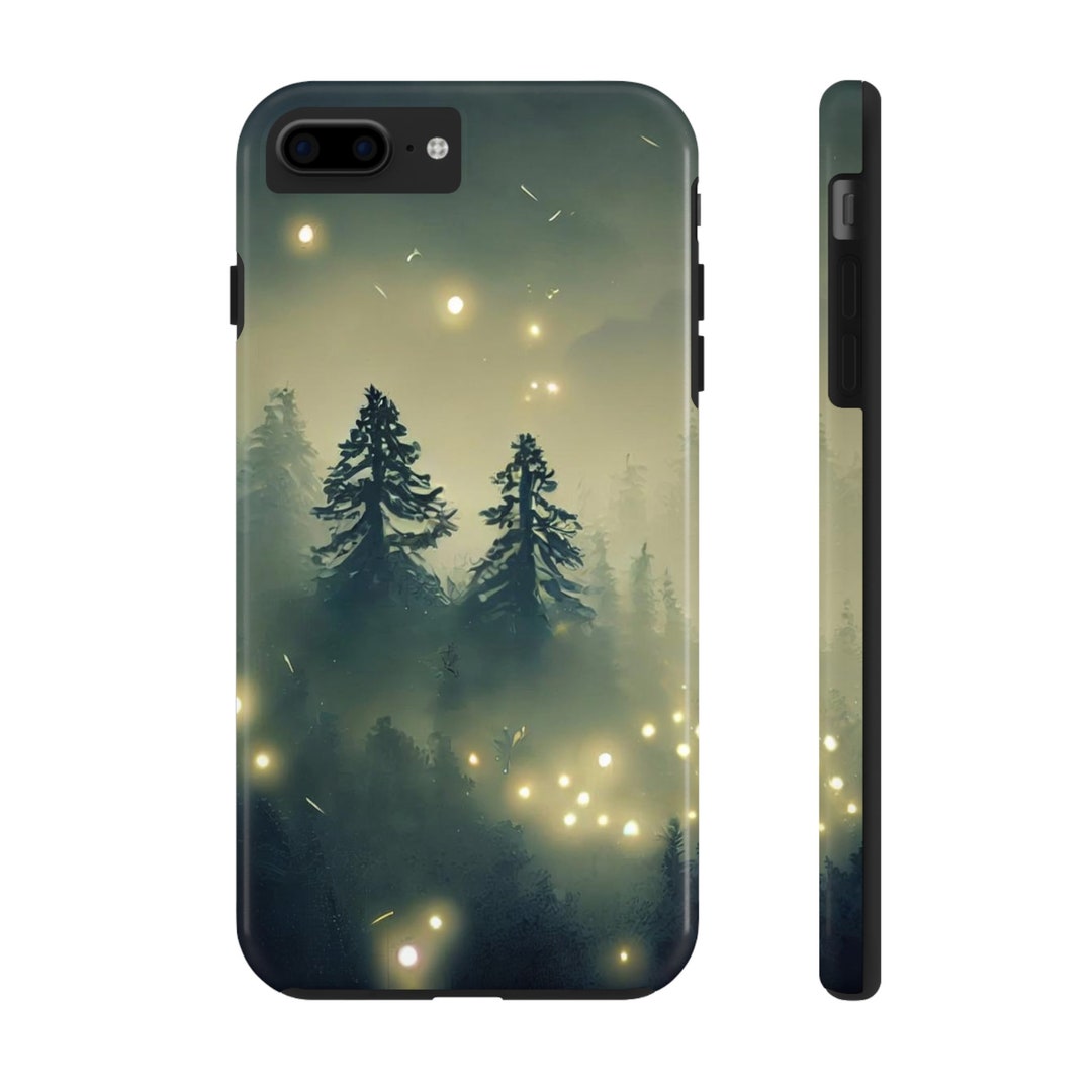 Evergreen Forest Silhouette & Fireflies Iphone Tough Case - Etsy