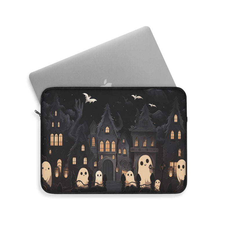 Kawaii Goth Ghosts Cute Laptop Sleeve, Kawaii Goth Tablet Case, Goth ...
