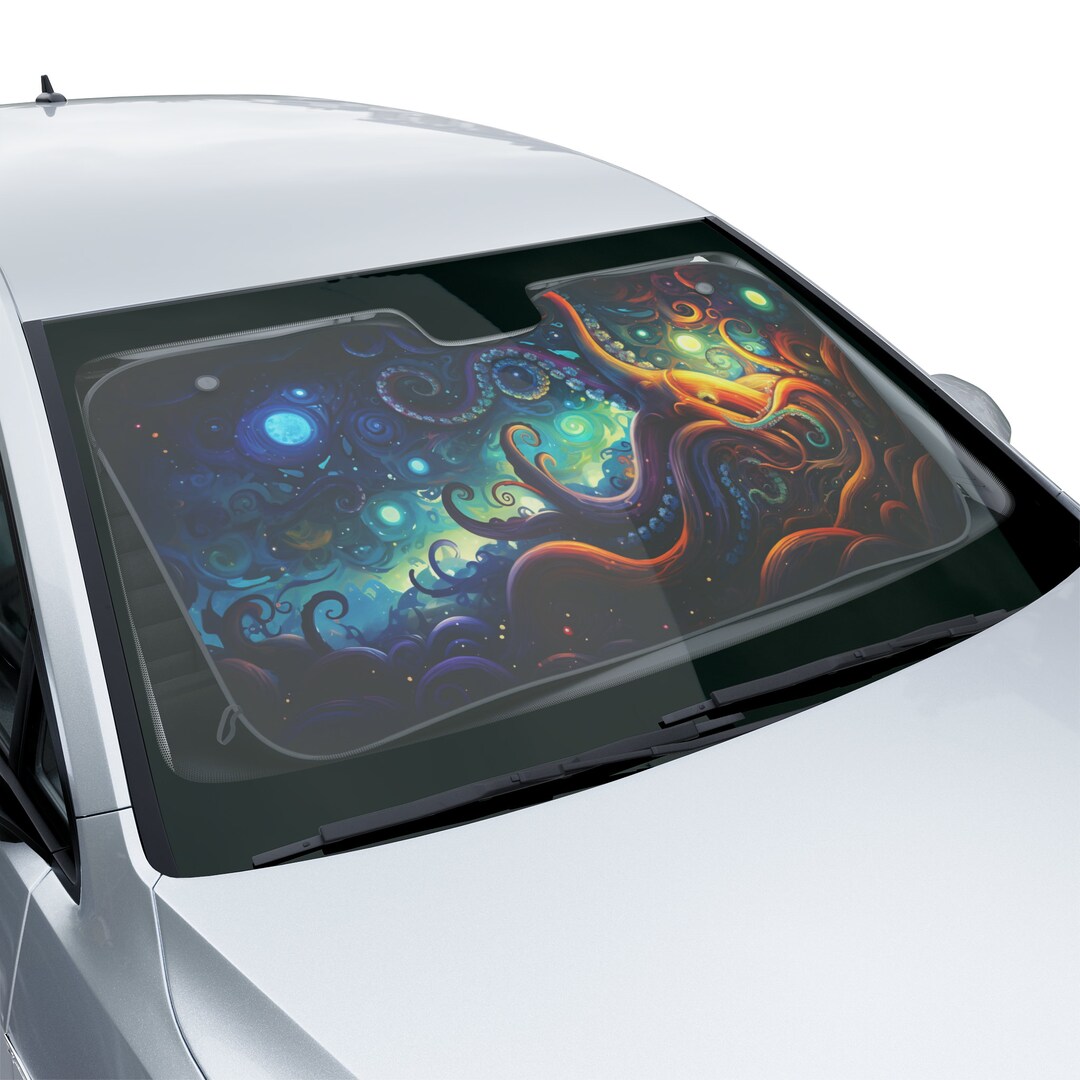 Tentacle Dreams Octopus Car Sun Shade, Octopus Car Accessory, Tentacles ...