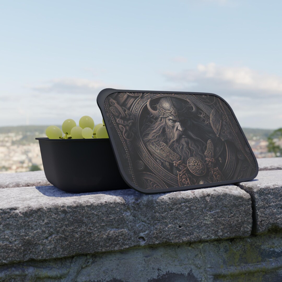 Viking Art Inspired Lunch Box - Gamer Lunch Box - Dad Lunch Box ...