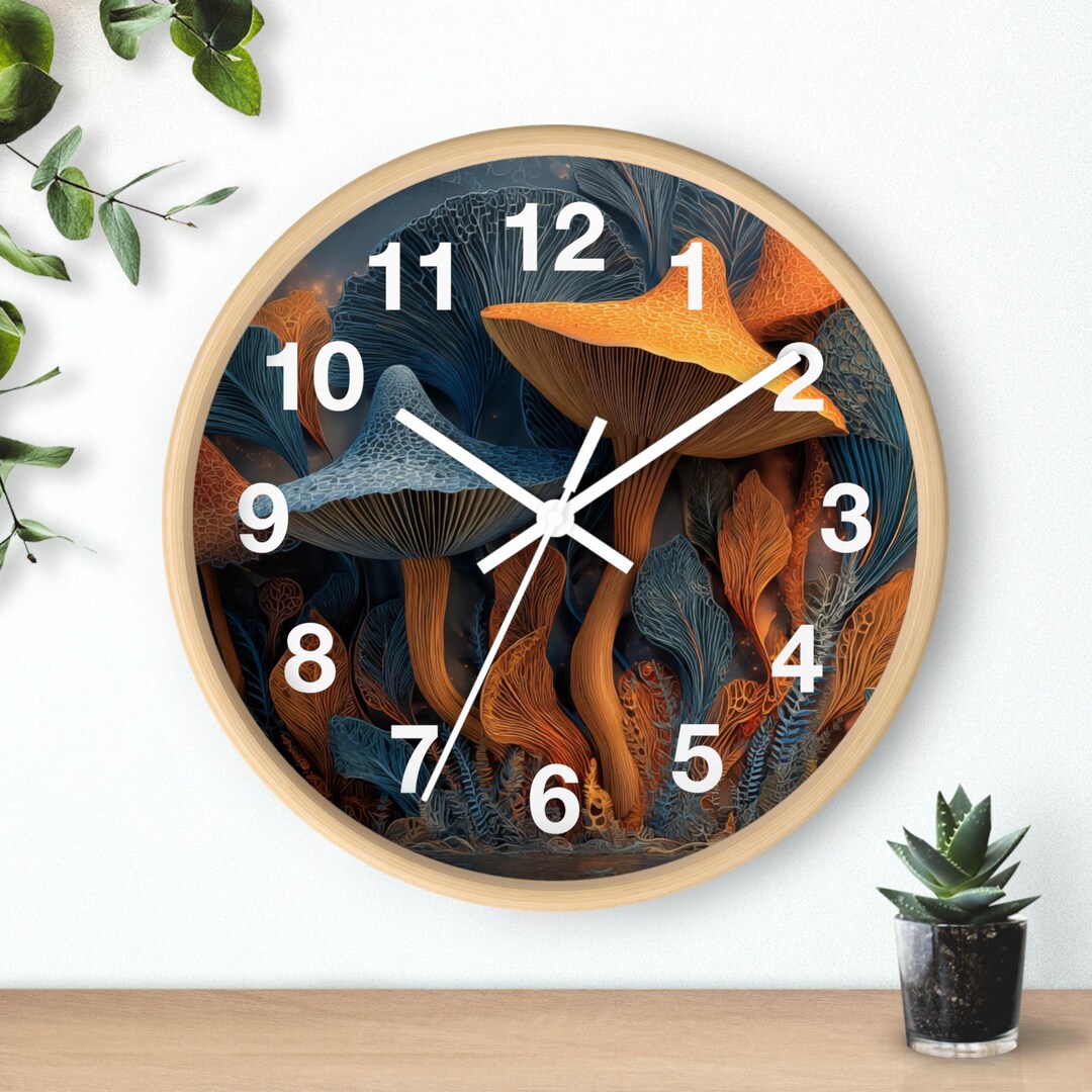 Adorn Your Home, Office or Classroom With 10" Wooden Framed Round Wall ...