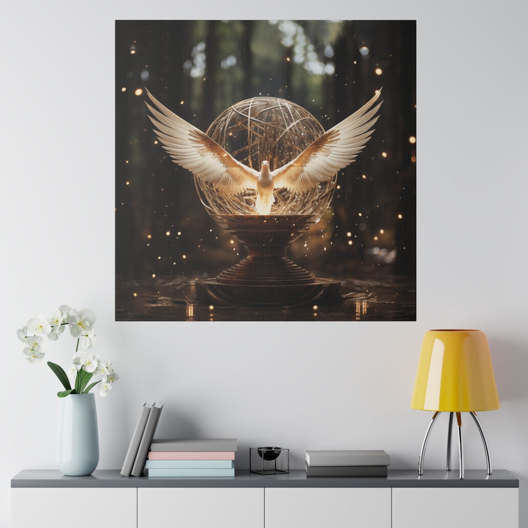 Dove Wall Art, Peace Like a Dove Arising Mood Setting Wall Decor, Dove ...