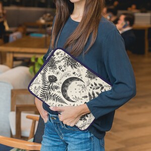 Cute Goth Tablet Sleeve, Elegant Goth Laptop Bag, Goth iPad Sleeve ...
