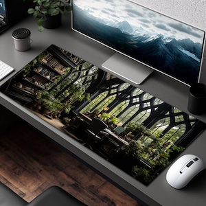 Edwardian Office Aesthetic Desk Mat, Goth Office Computer Mat ...