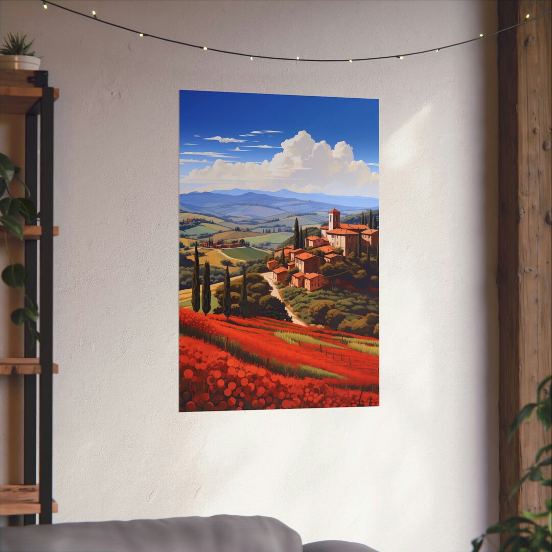 Tuscany Poster, Italty Poster, Italian Wall Decor, Tuscany Wall Decor ...