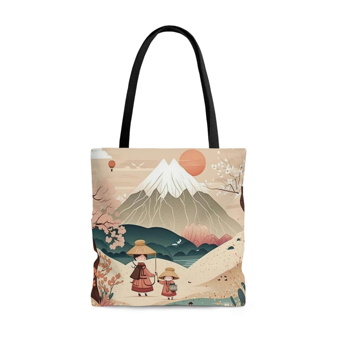 Japanese Tote Bag, Cute Shopping Bag, Japan Shoulder Bag, Laptop Tote ...