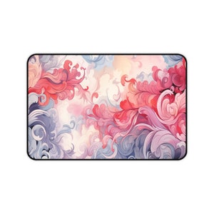 Mesmerizing Pink Aesthetic Desk Covering, Water Resistant Desk Pad ...