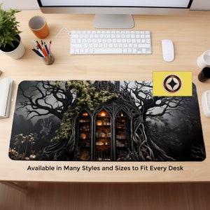 Mysterious Forest Bookish Desk Decor, Fantasy Mouse Pad, Goth Mousepad ...