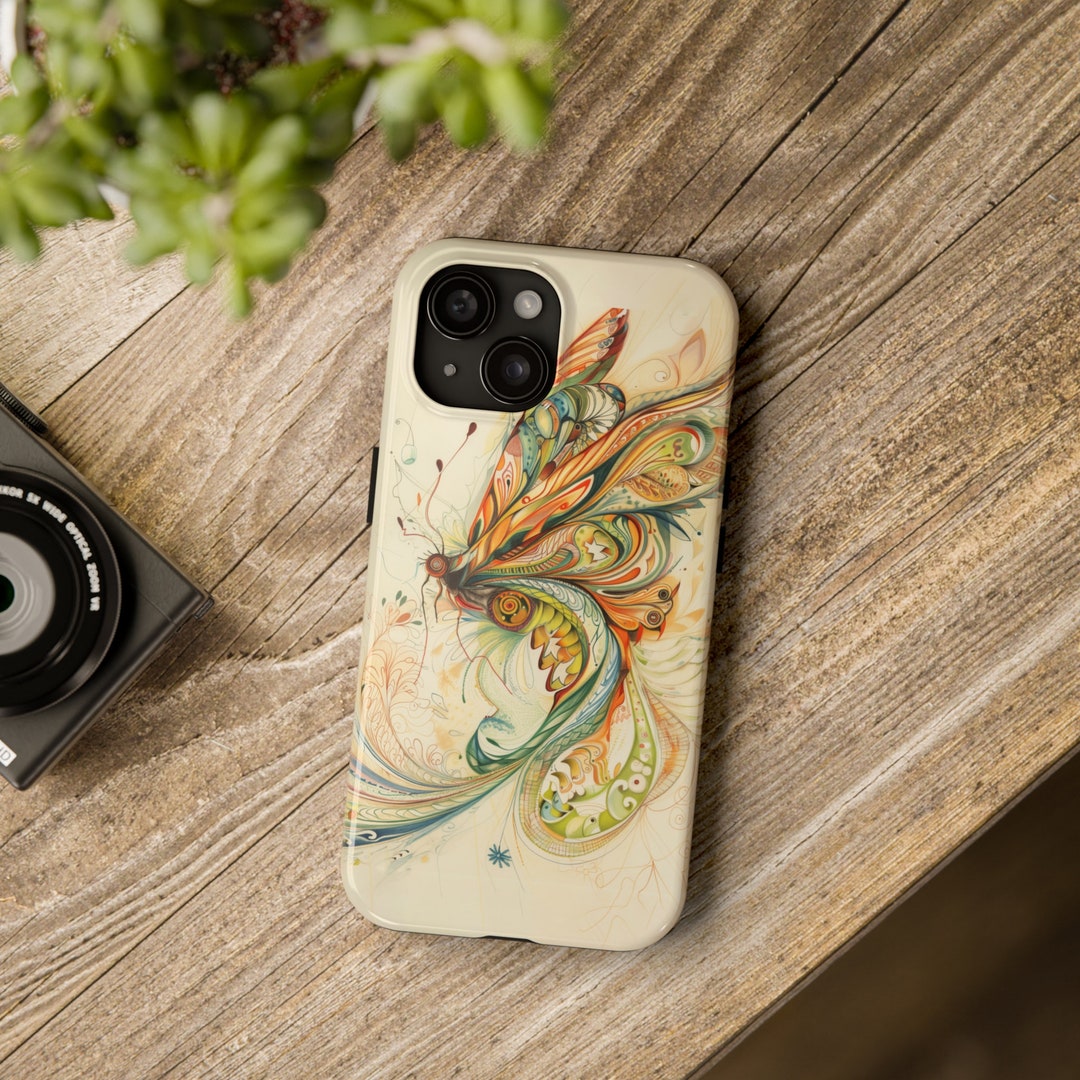 Light Aesthetic, Art Nouveau Cute Butterfly iPhone Tough Case ...
